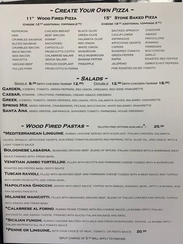 Santa Ana Pizzeria & Bistro Reservation | Winnipeg, Manitoba | Italian ...